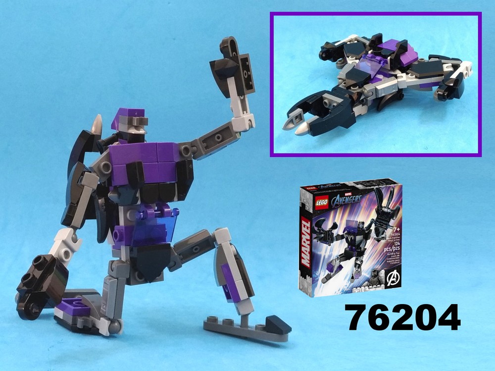 LEGO MOC Transformer Jet Plane from LEGO Marvel set 76204: Black ...