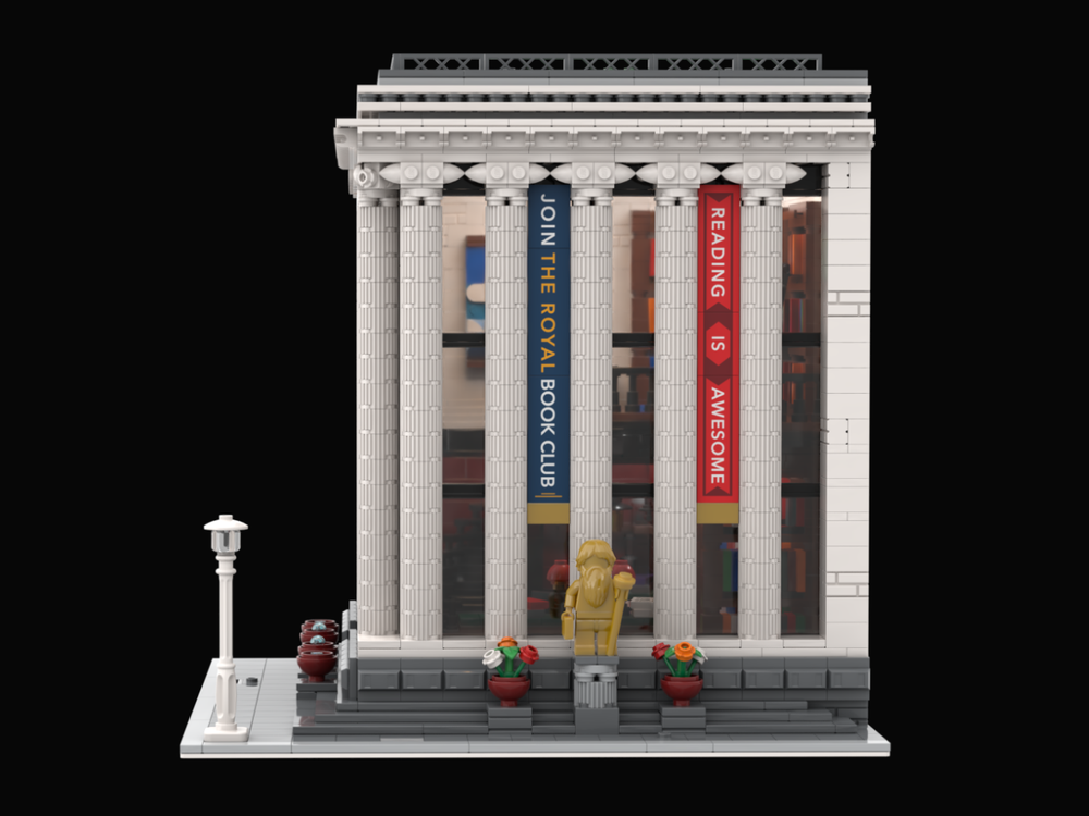 Lego Moc The Grand Public Library By Lordbricker Rebrickable Build