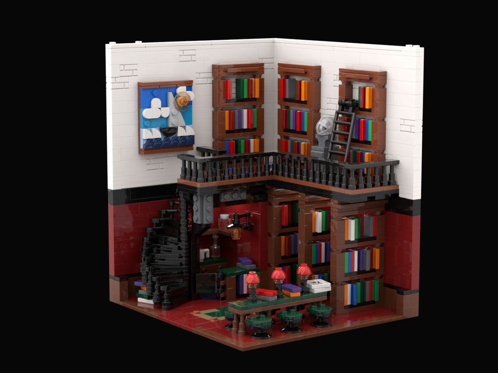 Lego Moc The Grand Public Library By Lordbricker Rebrickable Build