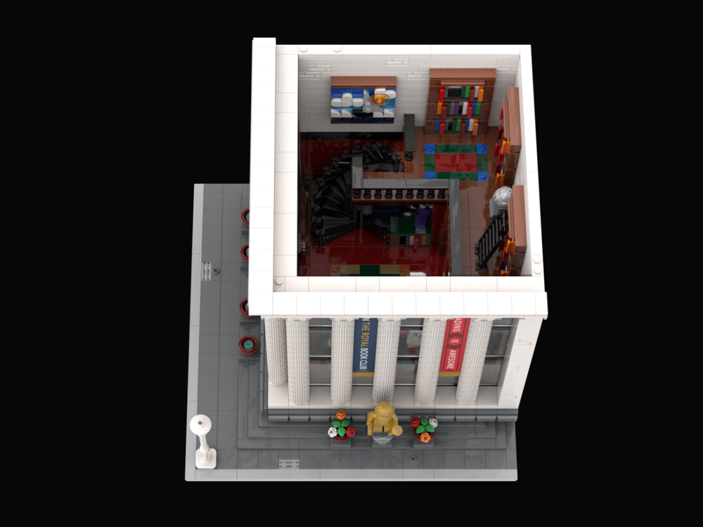 Lego Moc The Grand Public Library By Lordbricker Rebrickable Build