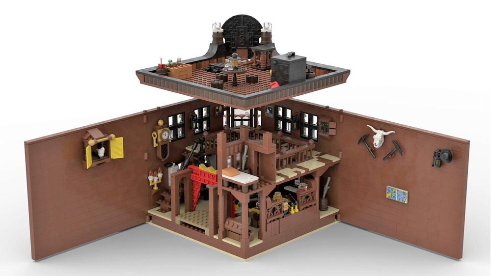 Lego Moc Western Saloon By Legobricking Rebrickable Build With Lego