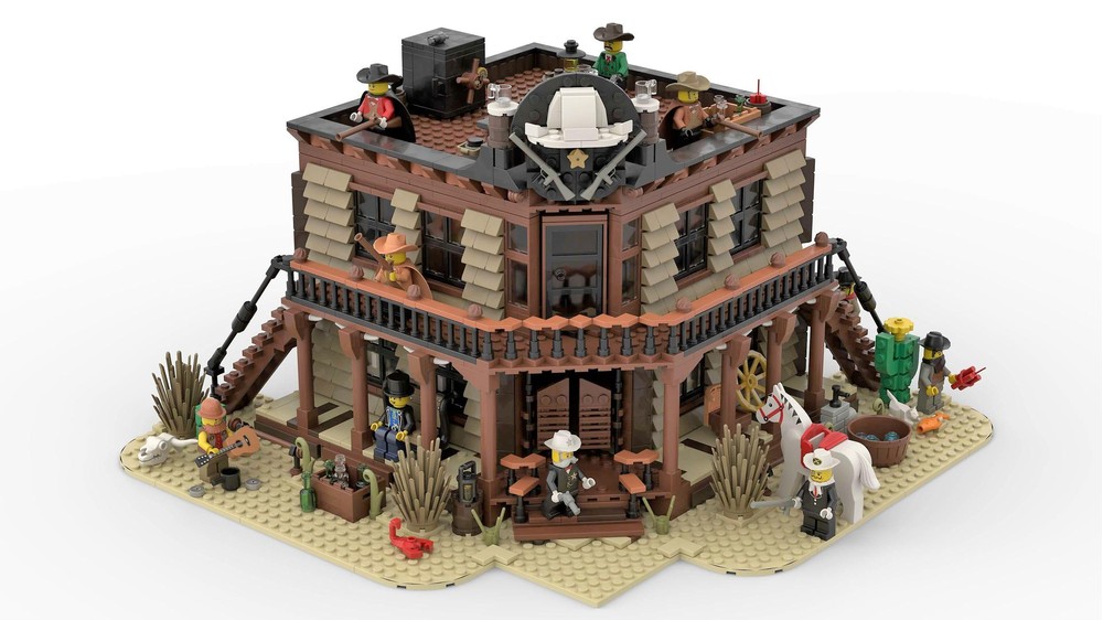 LEGO MOC Western Saloon by LegoBricking | Rebrickable - Build with LEGO