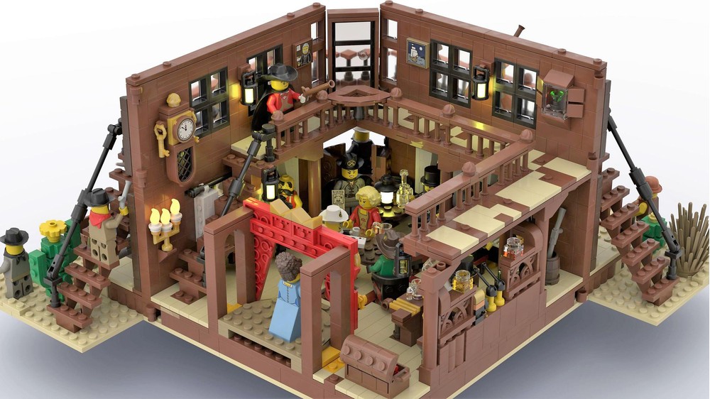 LEGO MOC Western Saloon by LegoBricking | Rebrickable - Build with LEGO