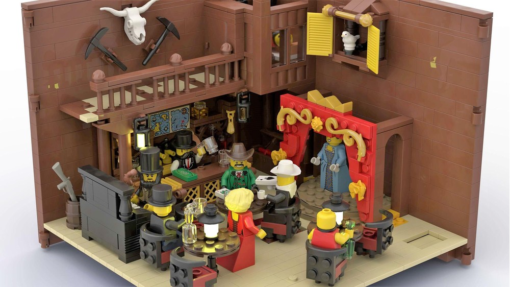 Lego Moc Western Saloon By Legobricking Rebrickable Build With Lego