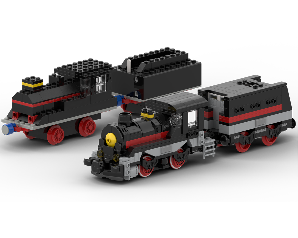 LEGO MOC Re-Imagined 122-1 Loco and Tender by super_cacti | Rebrickable ...