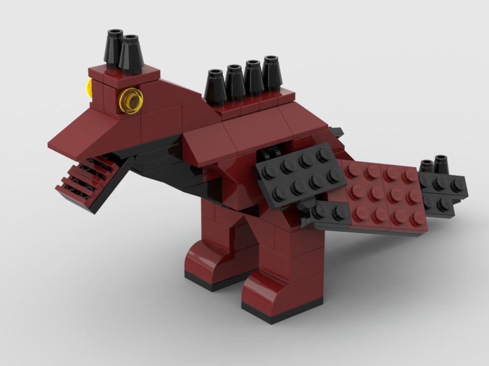 LEGO MOC Fire Dragon by 7660c | Rebrickable - Build with LEGO