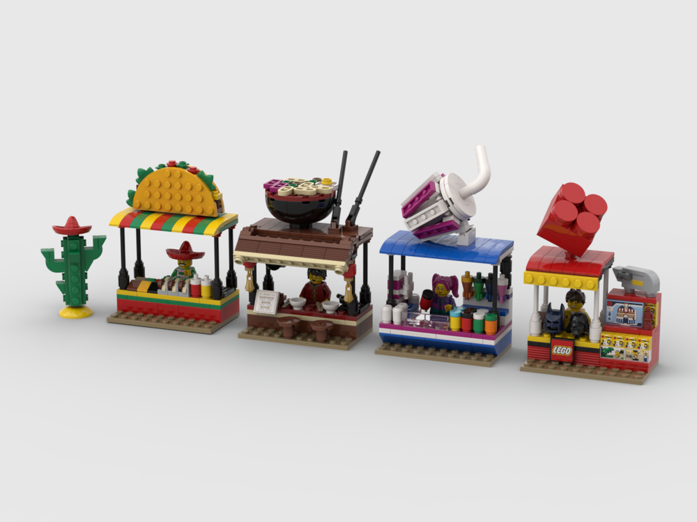 LEGO MOC Market Stand Pack #7 by gabizon | Rebrickable - Build with LEGO