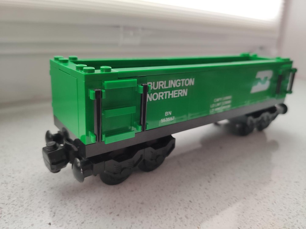 LEGO MOC-148858 Open Gondola Car (Burlington Northern Color Scheme) by ...
