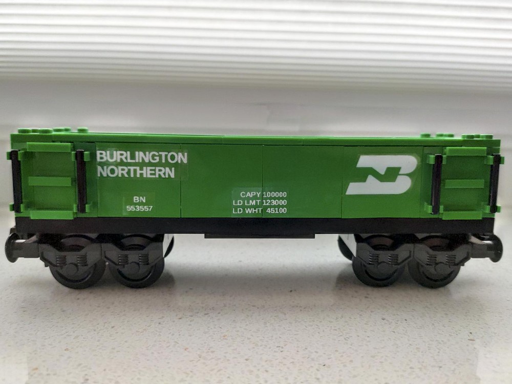 LEGO MOC-148858 Open Gondola Car (Burlington Northern Color Scheme) by ...