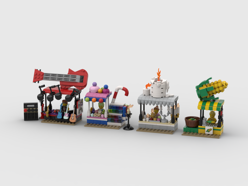 LEGO MOC Market Stand Pack #8 by gabizon | Rebrickable - Build with LEGO