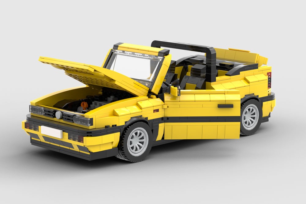 Lego Moc Vw Golf Mk3 Cabrio Yellow By Brixxbert Rebrickable Build