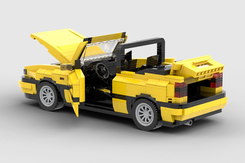 Lego Moc Vw Golf Mk3 Cabrio Yellow By Brixxbert Rebrickable Build