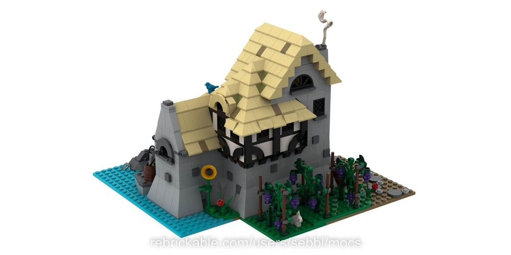 Lego Moc Medieval Vinedressers Half Timbered House By Sebbl