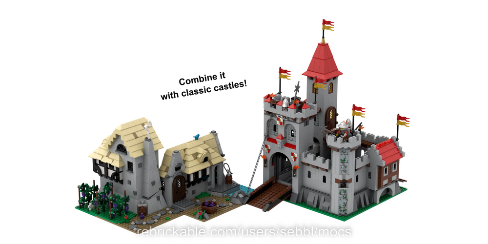 LEGO MOC Medieval Vinedresser's half-timbered House by sebbl ...