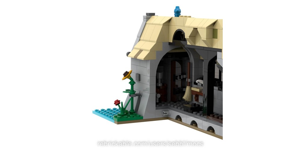 Lego Moc Medieval Vinedressers Half Timbered House By Sebbl