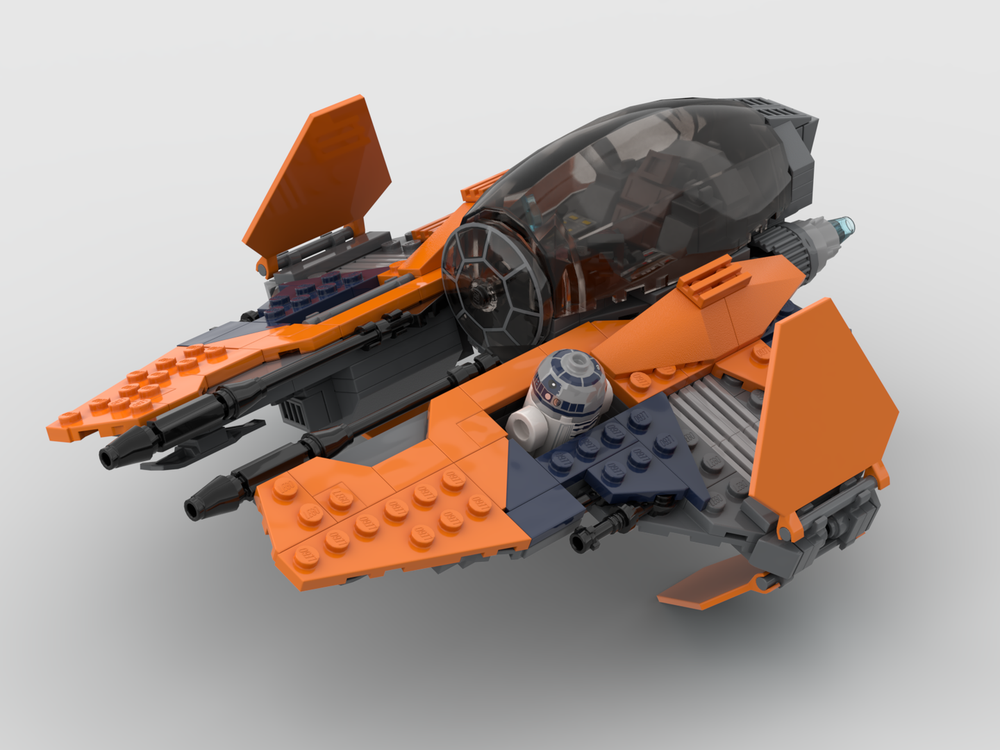 Lego Moc Eta 2 Actis Class Interceptor By Nitro37 Rebrickable Build