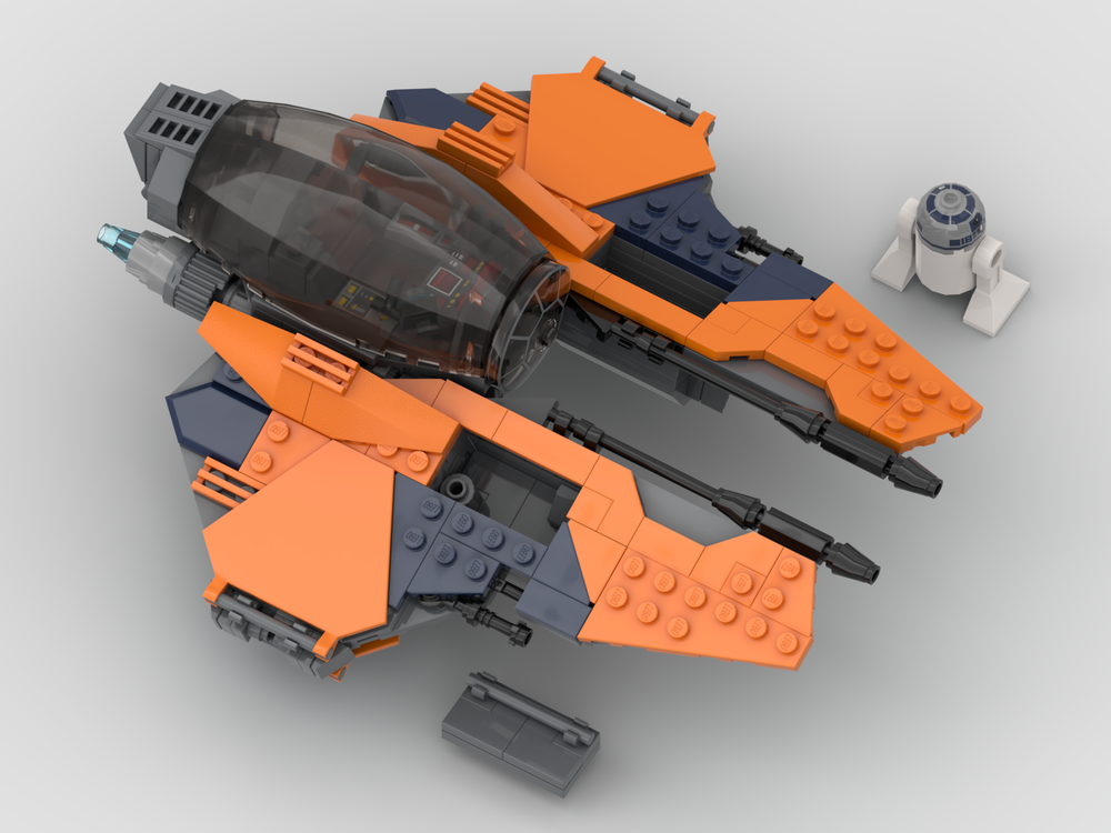 Lego Moc Eta 2 Actis Class Interceptor By Nitro37 Rebrickable Build