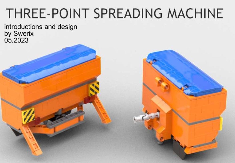 LEGO MOC THREE-POINT SALT SPREADING MACHINE by Swerix | Rebrickable ...