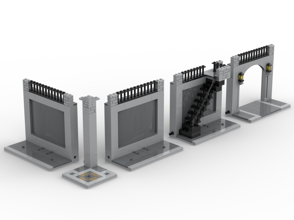 LEGO MOC Retaining Wall Package (8 studs deep) by Brick Artisan ...