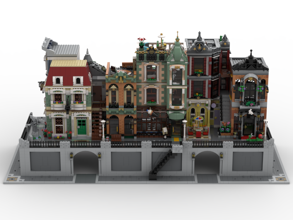 LEGO MOC Retaining Wall Package (8 studs deep) by Brick Artisan ...