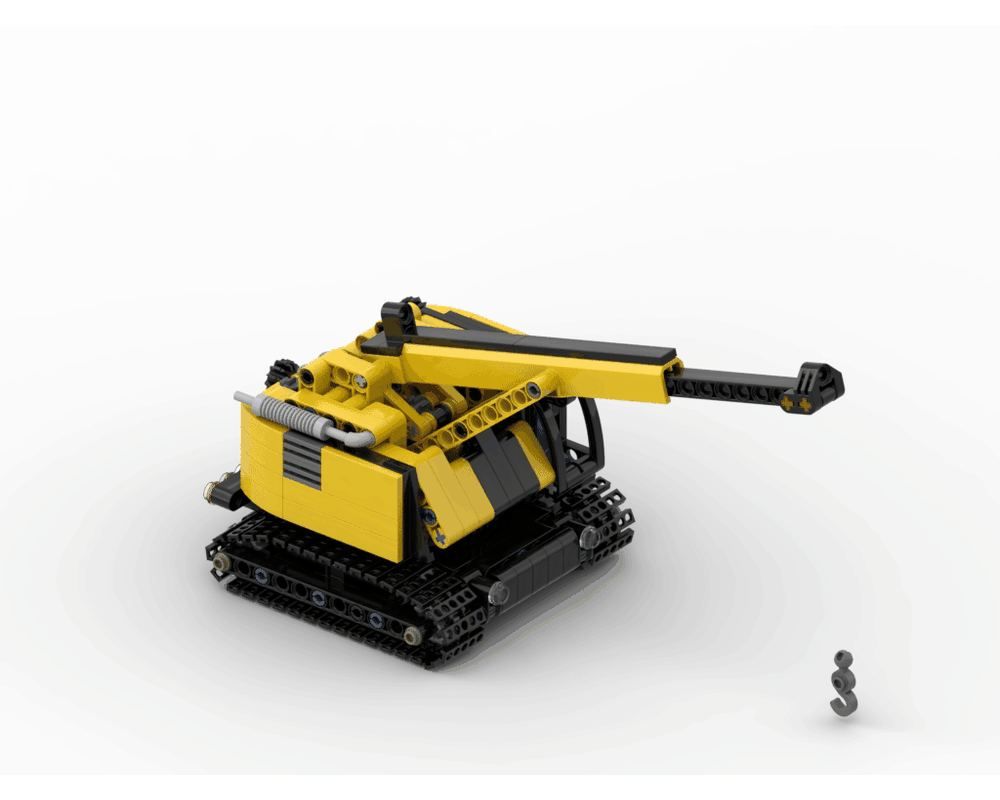 Lego Moc Small Technic Crane By Robbrickinger Rebrickable Build