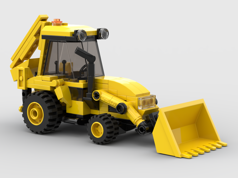 LEGO MOC Backhoe Loader by JIDBrickCreations | Rebrickable - Build with ...