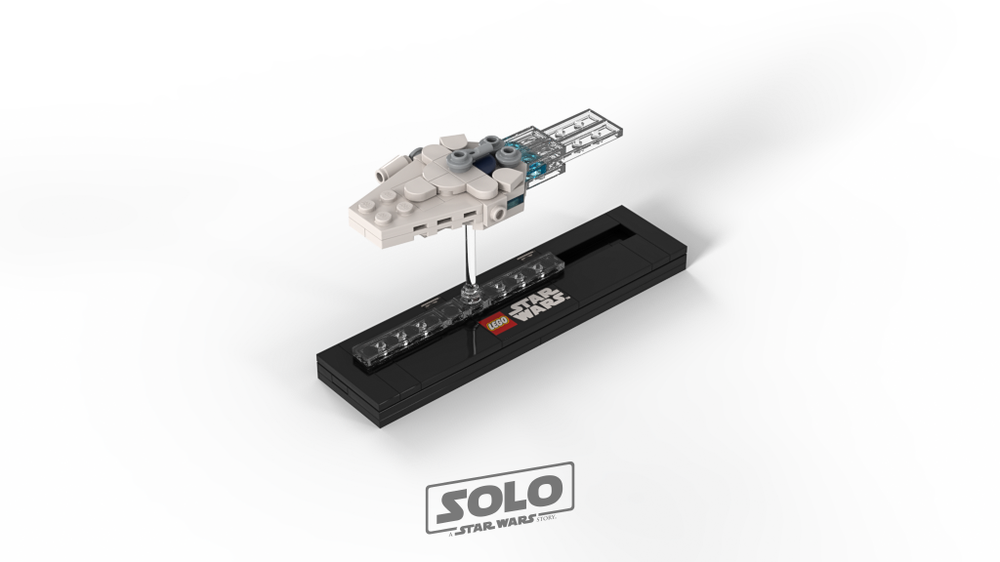 LEGO MOC Nano size Millennium Falcon Kessel Run type : Desktop Version ...