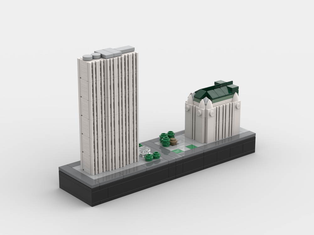 Lego Moc General Motors Building Nyc By Taters Rebrickable Build