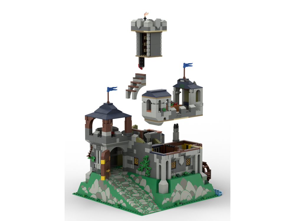 Lego Moc 31120 Castle On 2552 Baseplate Alternate Build By