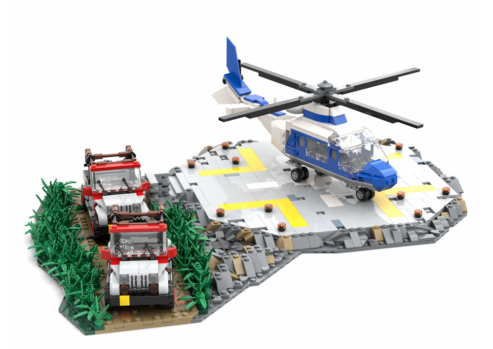 LEGO MOC Jurassic Park Helicopter Landing Pad by Imperial Builds ...