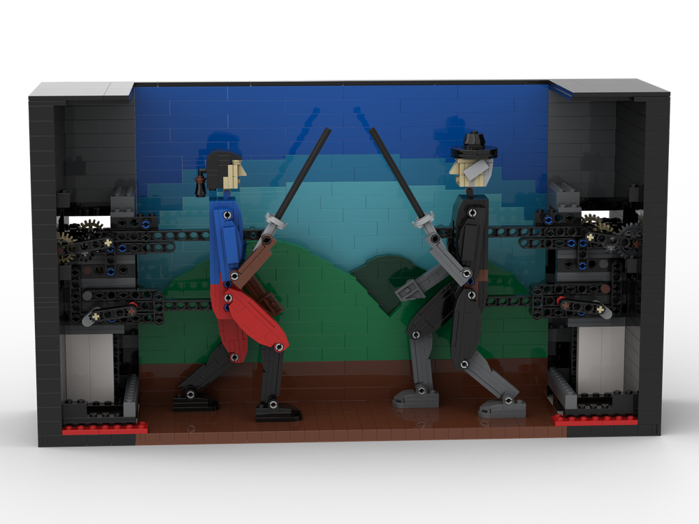 Lego Moc Stage Combat Kinetic Sculpture By Plaatart Rebrickable