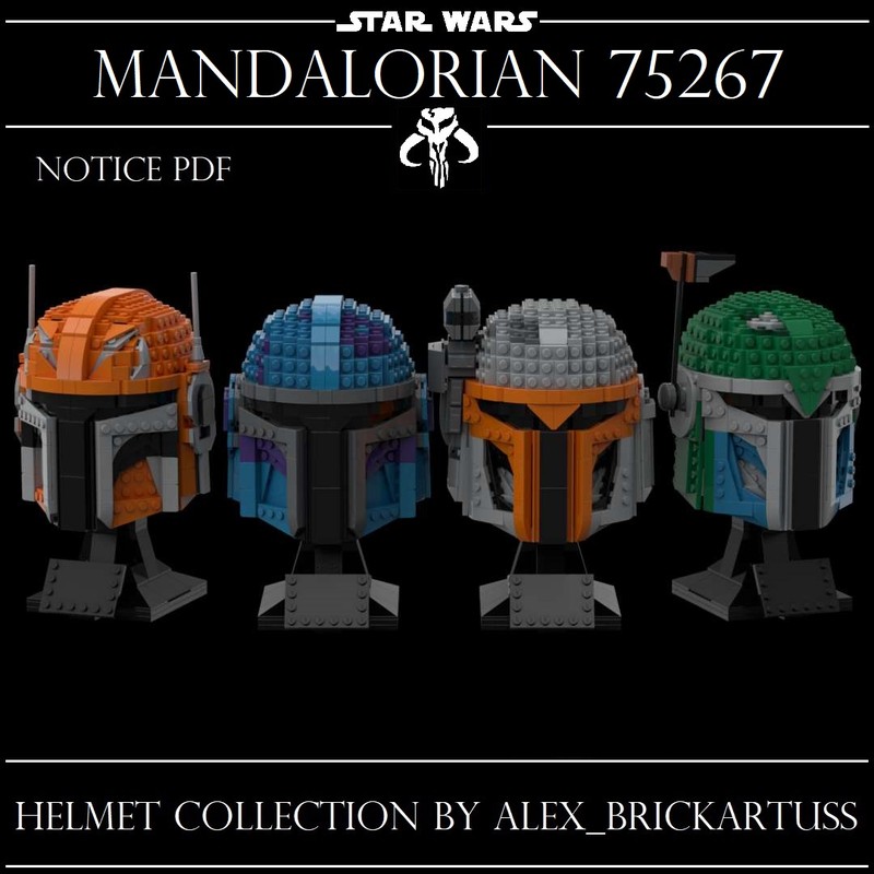 LEGO MOC Pack helmet Mandalorians by Alex_BricKartuss | Rebrickable ...