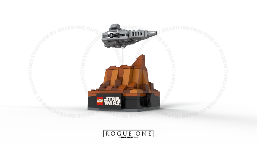 Lego Moc Nano Size Jedha City Desktop Version Rogue One By Jellco