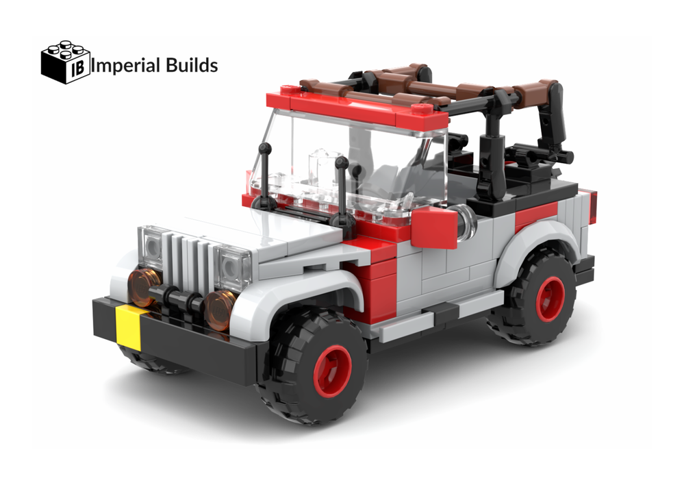 LEGO MOC Jurassic Park Jeep Wrangler With Roll Cage by Imperial Builds ...