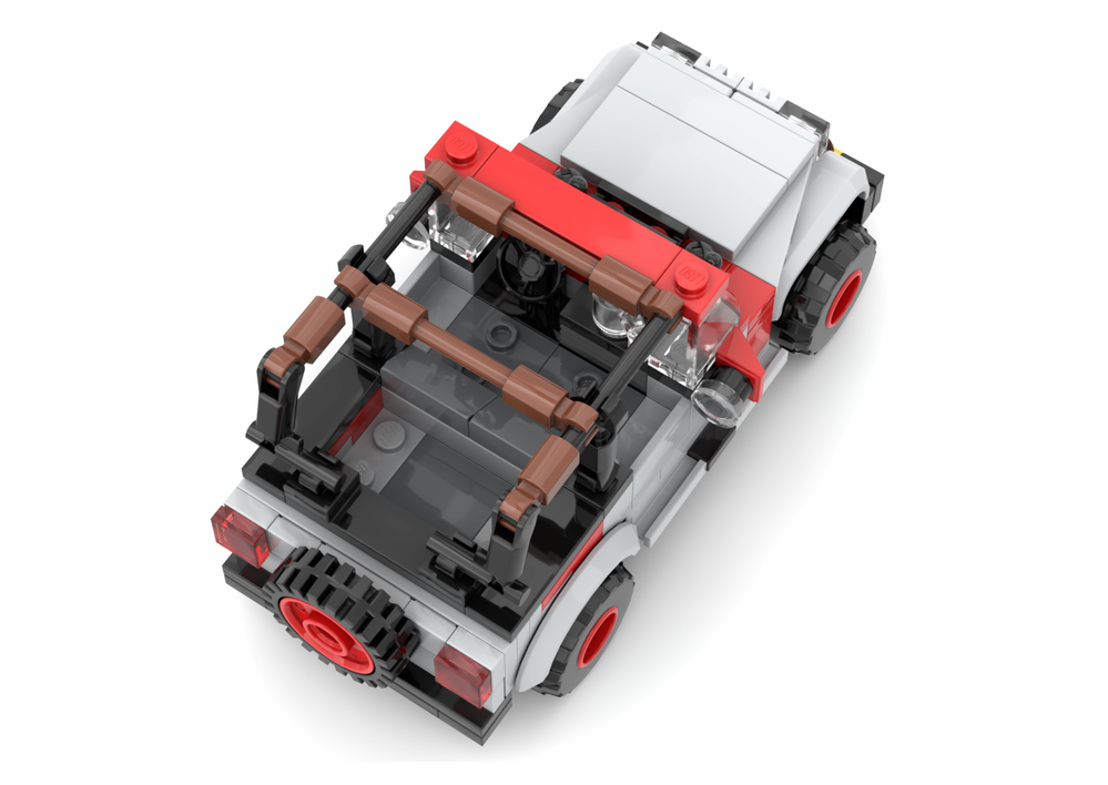 LEGO MOC Jurassic Park Jeep Wrangler With Roll Cage by Imperial Builds ...