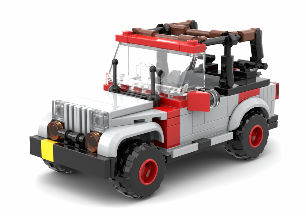 LEGO MOC Jurassic Park Jeep Wrangler With Roll Cage by Imperial Builds ...