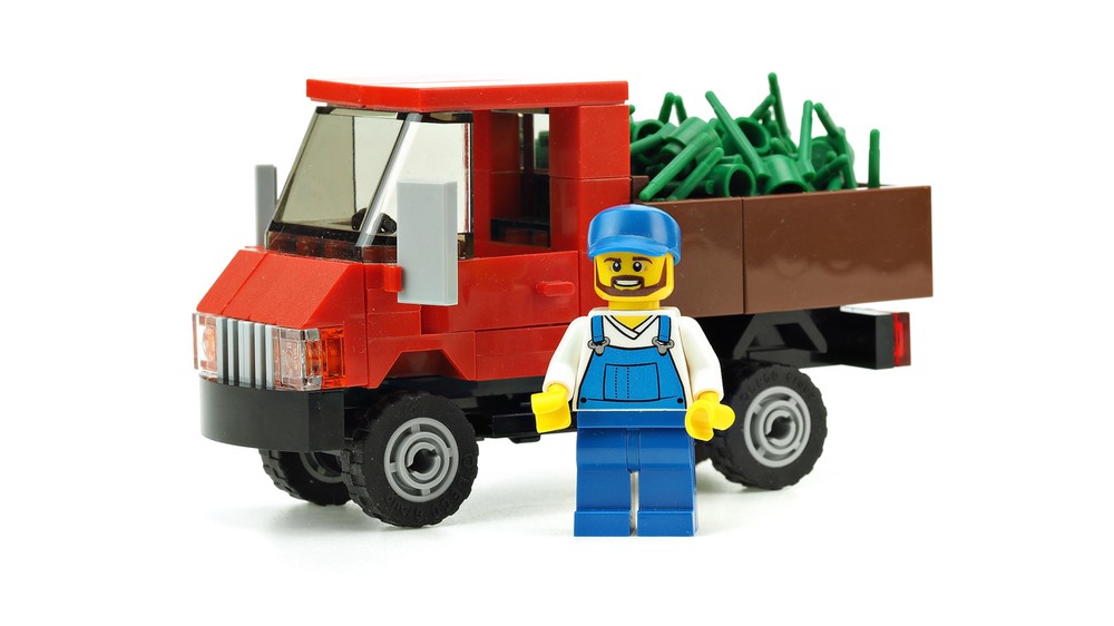 Lego Moc Red Truck By Demarco Rebrickable Build With Lego