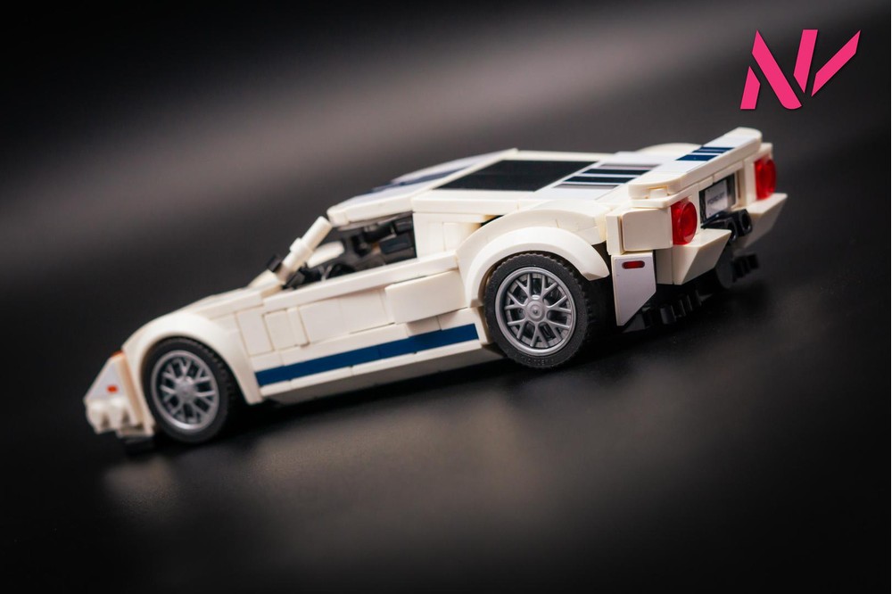 Lego Moc Ford Gt 2005 White By Nv Carmocs Rebrickable Build With Lego