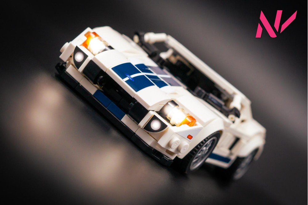 Lego Moc Ford Gt 2005 White By Nv Carmocs Rebrickable Build With Lego