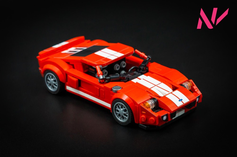 LEGO MOC Ford GT 2005 (red) by NV Carmocs | Rebrickable - Build with LEGO