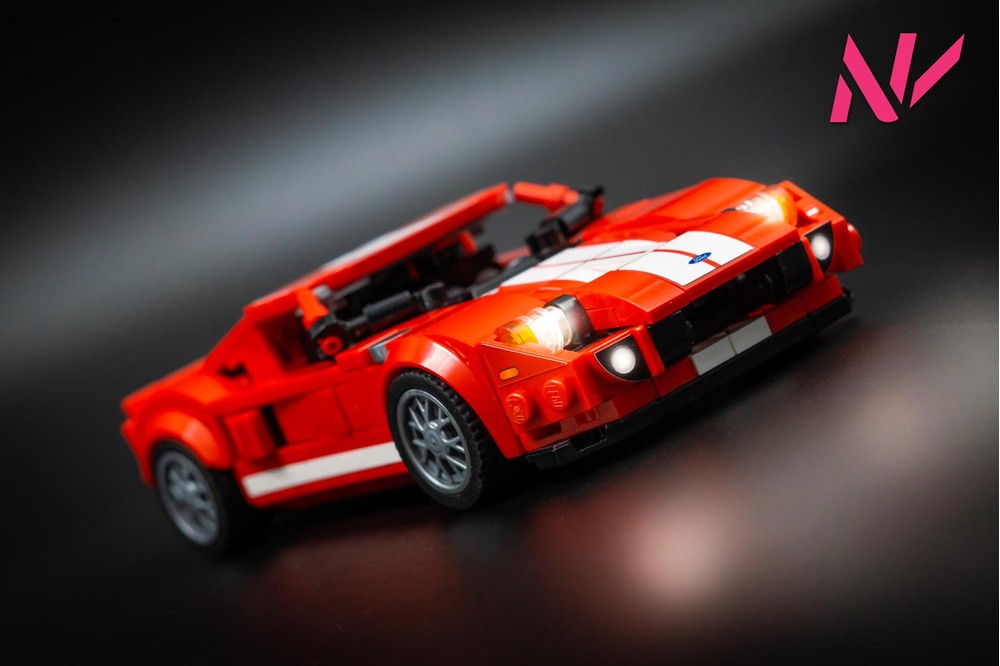 Lego Moc Ford Gt 2005 Red By Nv Carmocs Rebrickable Build With Lego