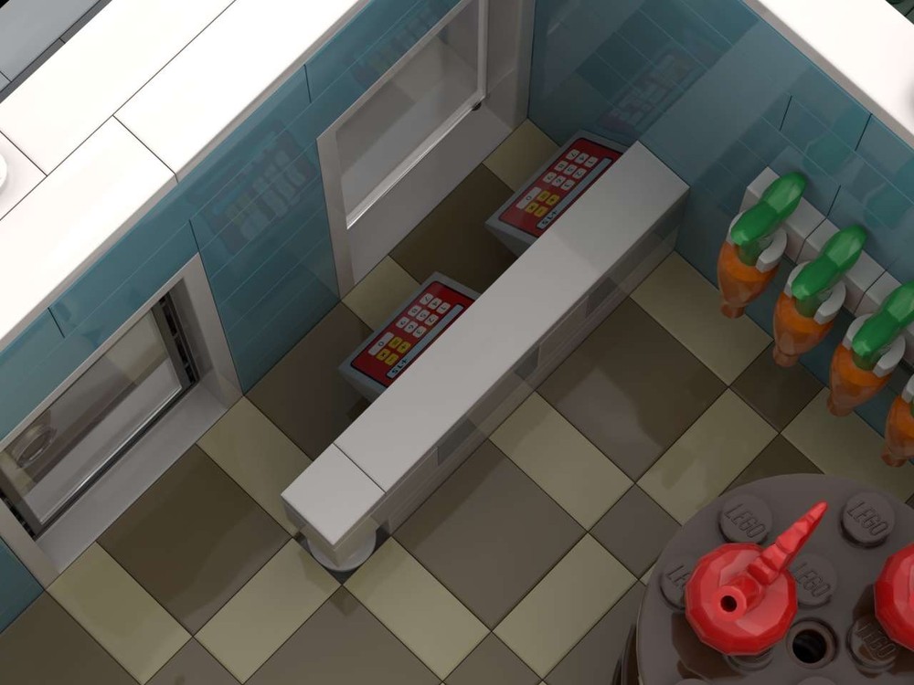 LEGO MOC Modular Grocery Store, Park, and Restaurant by garrettsmocs ...