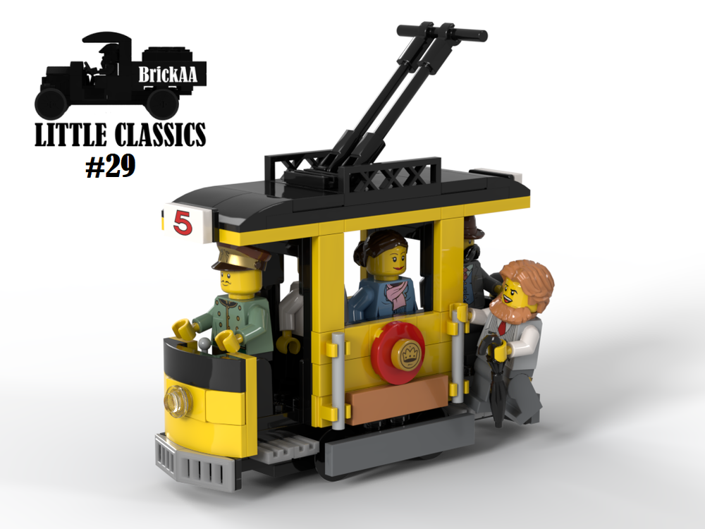 LEGO MOC Little classics #29 - Tram by BrickAA | Rebrickable - Build ...