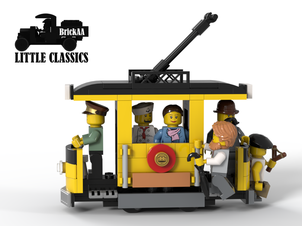 Lego Moc Little Classics 29 Tram By Brickaa Rebrickable Build