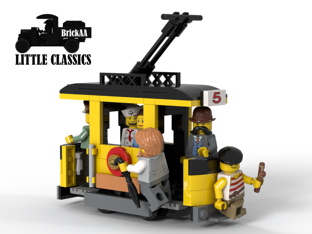 Lego Moc Little Classics 29 Tram By Brickaa Rebrickable Build