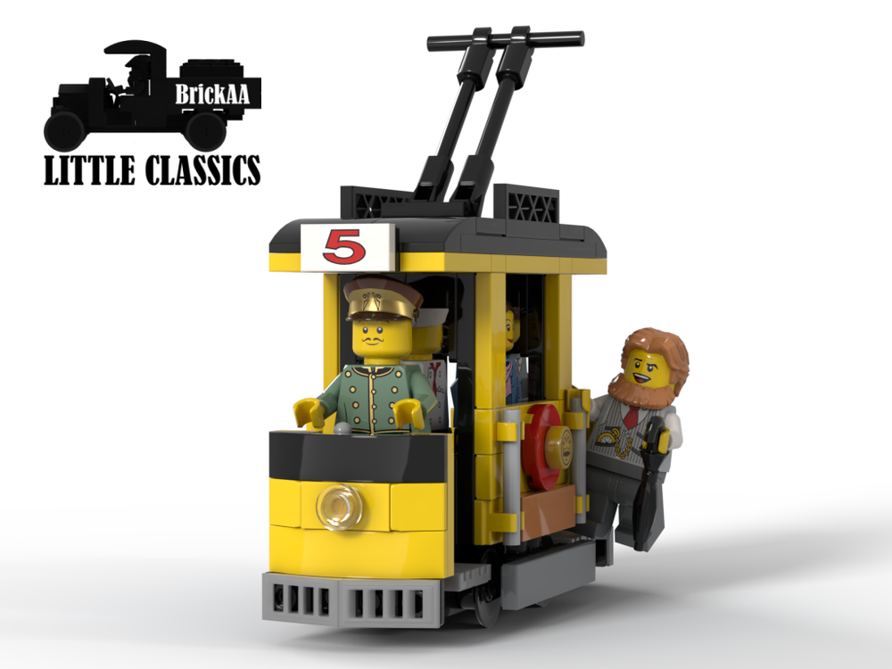 Lego Moc Little Classics 29 Tram By Brickaa Rebrickable Build