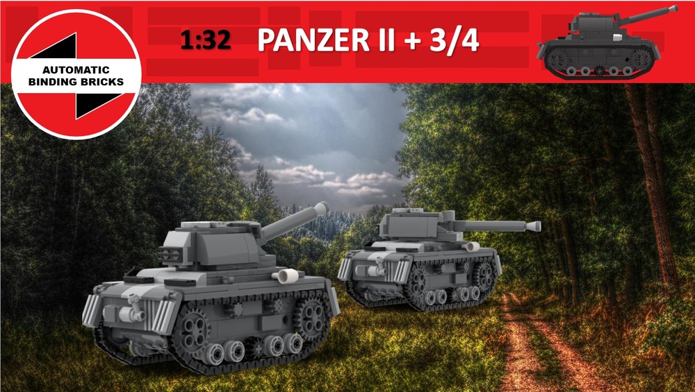 LEGO MOC Panzer II (and 3 quarters) by Vio_ | Rebrickable - Build with LEGO