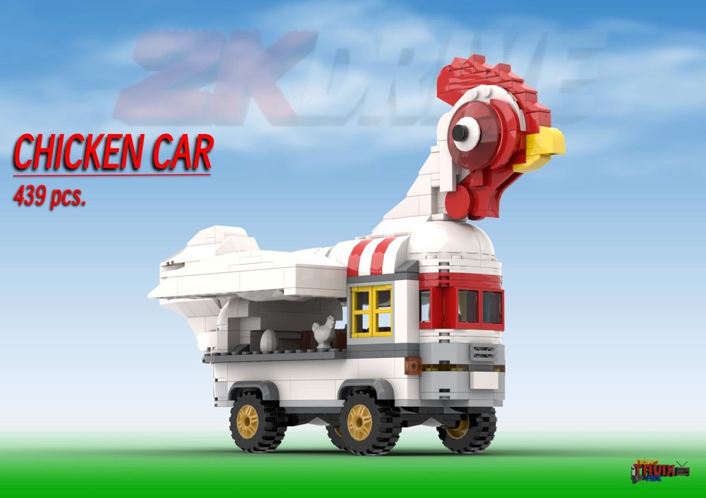 Lego Moc Chicken Car By Itavix Rebrickable Build With Lego