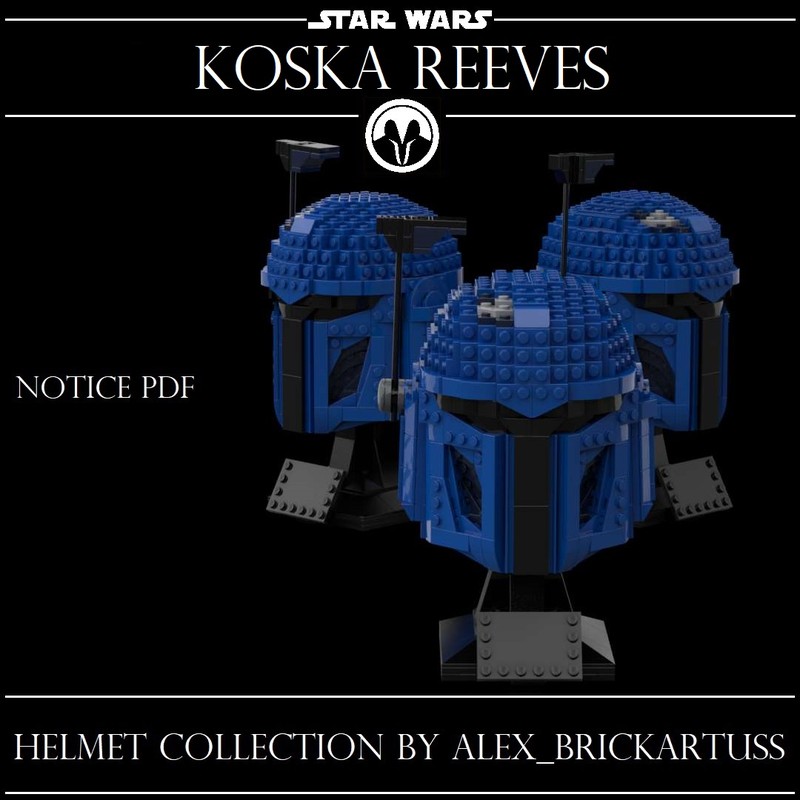 LEGO MOC helmet Koska Reeves by Alex_BricKartuss | Rebrickable - Build ...