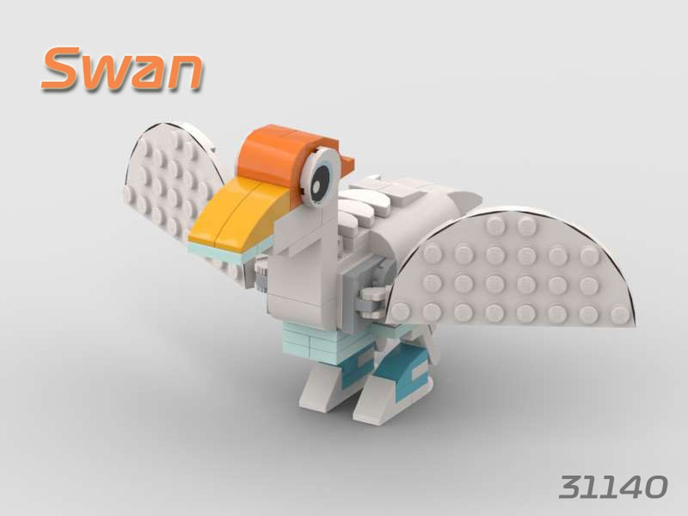 LEGO MOC 31140 Swan by dLegooo | Rebrickable - Build with LEGO
